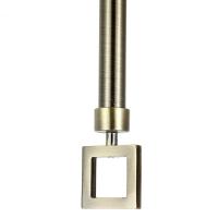 China 16mm Square Stainless Steel Exquisite Curtain Rod European Style for sale