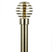 China Modern 16mm Spherical Strip Stainless Steel Exquisite Curtain Rod for sale