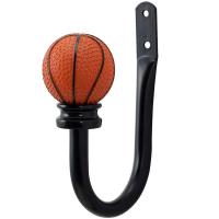 China Electroplating Pattern 35mm Ball Curtain Extender Hooks for sale