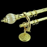 China Morocco 1.5m Crystal 3m Pipe Curtain Rods Set For Bedroom for sale