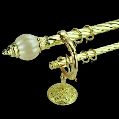 China Morocco 1.5m Crystal 3m Pipe Curtain Rods Set For Bedroom for sale