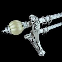 China Morocco 1.5m Crystal 3m Pipe Curtain Rods Set For Bedroom for sale
