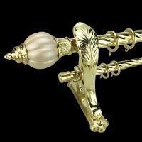 China Morocco 1.5m Crystal 3m Pipe Curtain Rods Set For Bedroom for sale