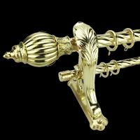 China 0.5MM Window Curtain Rods Contracted Brass Zinc Alloy Finial for sale