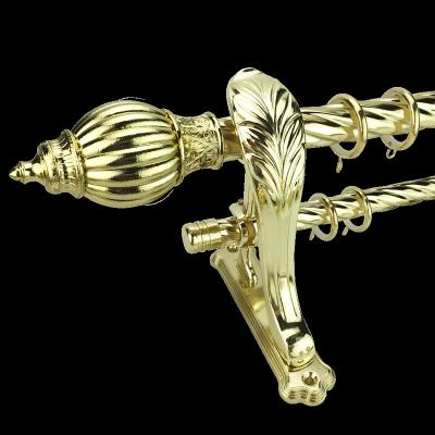 China 0.5MM Window Curtain Rods Contracted Brass Zinc Alloy Finial for sale