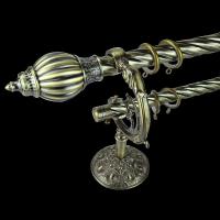 China 0.5MM Window Curtain Rods Contracted Brass Zinc Alloy Finial for sale