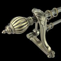 China 0.5MM Window Curtain Rods Contracted Brass Zinc Alloy Finial for sale