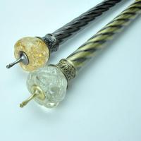 China Needle Type Double Seat Rail 300cm Pipe Curtain Rods for sale