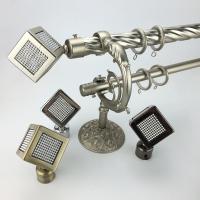 China 300cm Twisted Pipe Metal Curtain Rod Sets For Home for sale