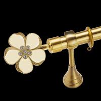 China Plum Blossom Set Double Tube Pipe Curtain Rods for sale