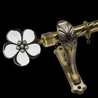 China Plum Blossom Set Double Tube Pipe Curtain Rods for sale