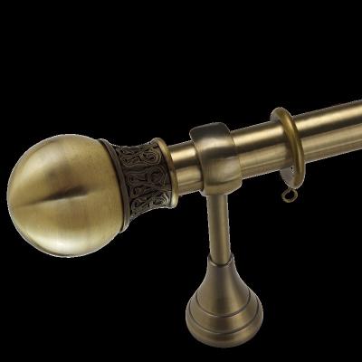 China Heavy Duty Spherical Stainless Steel Curtain Rods for sale