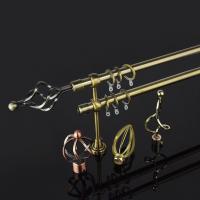 China Hollow Out Multi Shaped 300cm Copper Pipe Curtain Pole for sale