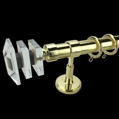 China 16mm Pipe Curtain Rods Crystal Diamond Interlaced Two End for sale