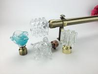 China 60cm Polygonal  SS Double End Pipe Curtain Rods for sale
