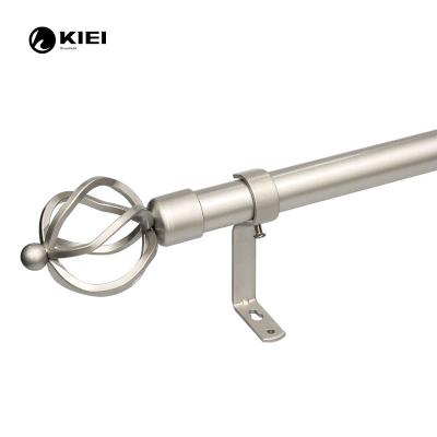China 28/25 MM Extendable Iron Pipe Curtain Rods For Bedroom Decoration for sale