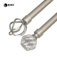 China Extendable Iron Pipe Curtain Rods With 28/25MM Diameter Home Decoration for sale