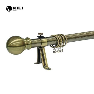 China Home Decor 28mm Metal Curtain Pole With Ball Finials for sale