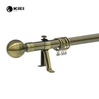 China Home Decor 28mm Metal Curtain Pole With Ball Finials for sale