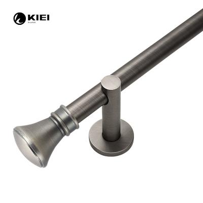 China Simple Finials Pipe Curtain Rods Set Aluminum Alloy Material for sale