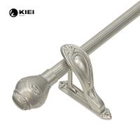 China 1M Length Iron Curtainn Rod With Ball Shape Finials Plating Treatment for sale