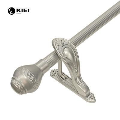 China 1M Length Iron Curtainn Rod With Ball Shape Finials Plating Treatment for sale