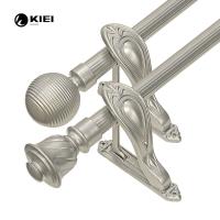 China Metal Material 28MM Curtain Rods With Sigle Barcket For House Decor for sale