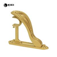 China 28MM Pipe Curtain Pole With Single Brackets Unique Finials For Hotel Decor for sale