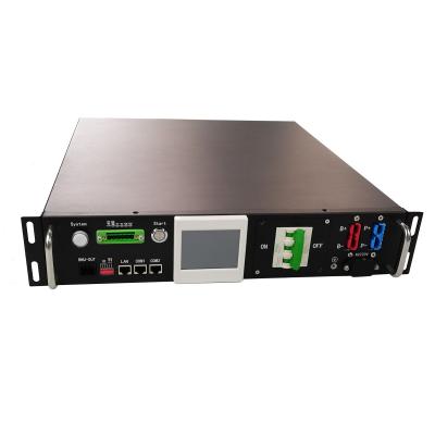 China GCE RS485 CAN Protocol Solar Battery System ESS BMS 204.8V50A 64S High Voltage 2U BMS for sale