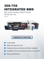 China GCE 75S 100A 144v Integrated BMS Lifepo4 / NMC / LTO Batteries High Voltage Battery Management System for sale