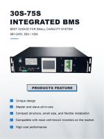 China 72S BMS 230.4V 100A Master Slave BMS Lithium Battery Management System For Lifepo4 Battery Pack for sale