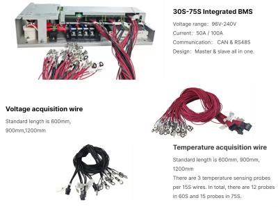 China GCE Integrated BMS Battery Management System 75S 240V 100A BMS Comtatible With GOODWE SOFAR GROWATT DEYE Inverter for sale