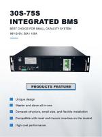 China high voltage BMS(HV BMS) 75S 240V 50A Intergrated BMS With Parallel Function For Lithium Battery Pack Power Solution For BESS for sale