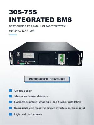 China high voltage BMS(HV BMS) 75S 240V 50A Intergrated BMS With Parallel Function For Lithium Battery Pack Power Solution For BESS for sale