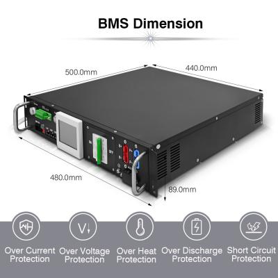 China 120S384V 50A Battery Management System high voltage BMS(HV BMS) For Lithium Lifepo4 Battery Growatt ATESS Sofar Goodwe Inverter for sale