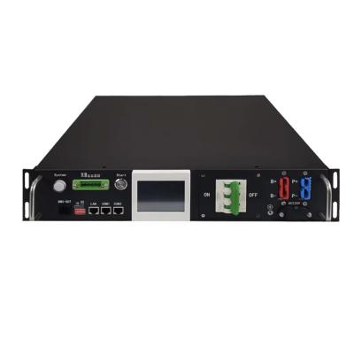 China Black Sand Grain high voltage BMS(HV BMS) 2U 50A 112S 358.4V With 3.5 Inches HMI display for sale