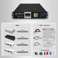 China Black Sand Grain high voltage BMS(HV BMS) 2U 50A 112S 358.4V With 3.5 Inches HMI display for sale