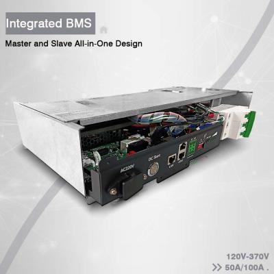 China Integrated 40s Bms For Lifepo4 Battery 128V 100A 50A Canbus Rs485 for sale