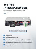 China GCE High Voltage 32S102.4V 100A Lifepo4 Battery Management System for Energy Storage and UPS for sale