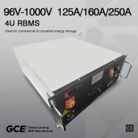 China GCE HV Master RBMS 3A Active Balance 112S-270S 100A 200A 250A Battery Management System for Rack Mounted Lithium Battery System for sale