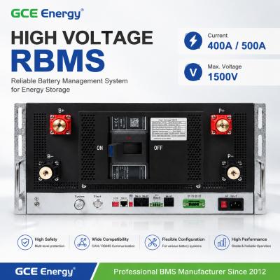 China GCE Energy High Voltage BMS 1500V MAX  500A /400ABattery Management System | Rack Mount RBMS Solution for ESS, UPS, Solar Energy Storage and Large Scale Lithium Battery Applications for sale