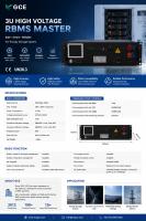 China BMS High Voltage Battery Management System 128S409.6V 125A HV BMS Battery Storage Solution For Stationary ESS UPS for sale