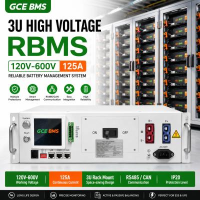China BMS High Voltage Battery Management System 160S512V 125A HV BMS Battery Power Solution For ESS UPS HV Lithium Batteries for sale