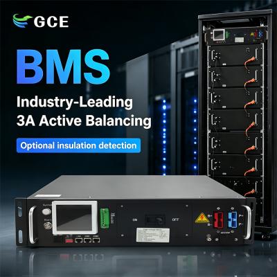 China GCE 3U 96S 112S 128S 160S 307.2V 409.6V 512V  High Voltage Rack Battery Management System 260-600V 100A/125A for ESS, UPS, Microgrid & Industrial Energy Storage for sale