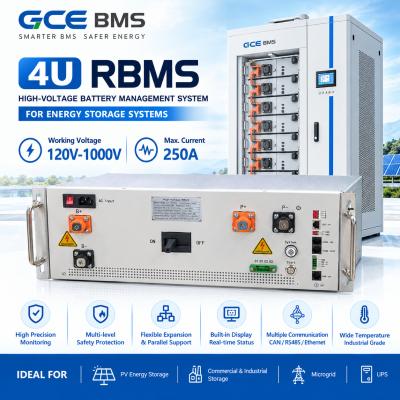 China BMS High Voltage 240S768V 160A Lifepo4 BMS 3A Active Balance Battery Storage Solution BMS High Voltage for HV Stationary ESS UPS for sale