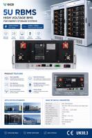China GCE 5U HV BMS 45S 500A 144V China BMS High-voltage BMS for energy storage cabinet CE UL certified for sale