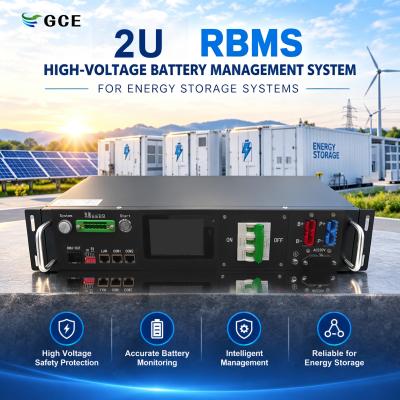 China GCE 2U 120S 384V 50A RBMS High-Voltage Battery Management System | 350V/500V, 50A, 3.5