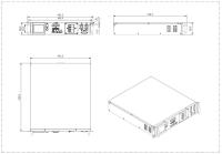 China 144V/45S high voltage BMS(HV BMS) 50 Amp 2U Battery Management System For Energy Storage for sale