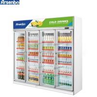 China High Efficiency Retail Drink Refrigerator With R22 Refrigerant  LED Lighting for sale