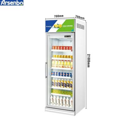 China Microcomputer Commercial Soda Refrigerator 600L 320w 6 Shelves for sale
